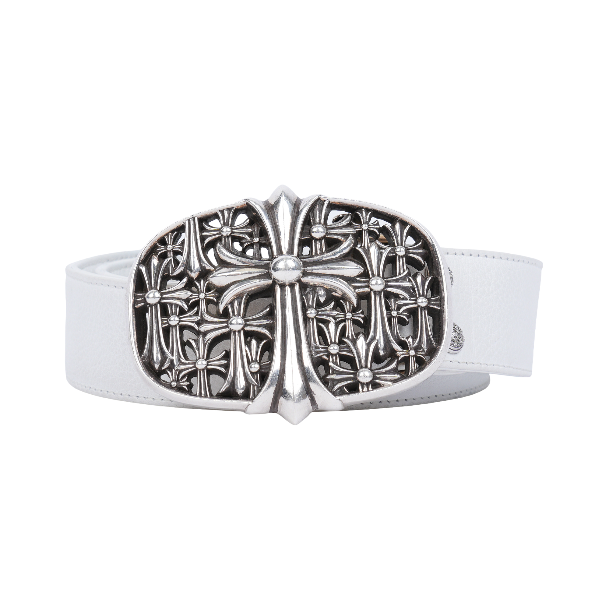CHROME HEARTS CEMETERY BELT WHITE STRAP – Starchive